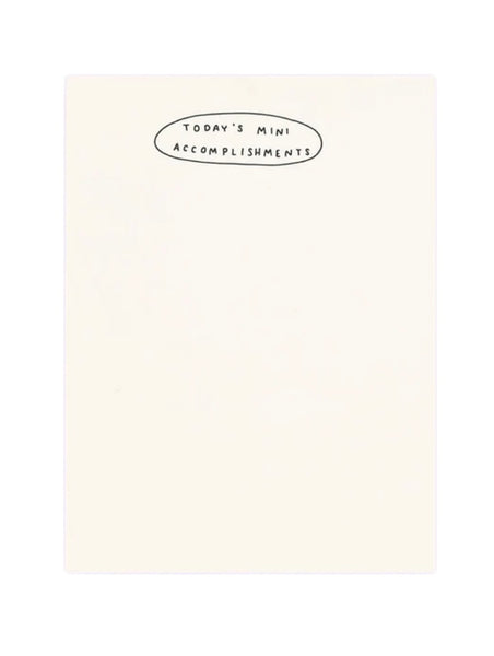 Today's Mini Accomplishments Notepad | The Paper Drawer