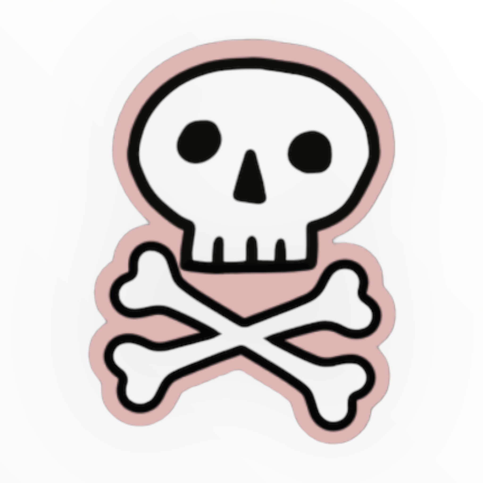 Skull & Bones Sticker | The Paper Drawer