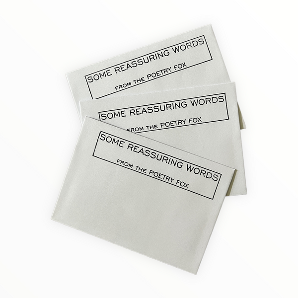 Some Reassuring Words from the Poetry Fox | The Paper Drawer